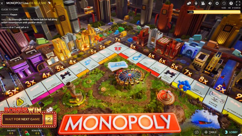 EVOLUTION MONOPOLY LIVE - Live Casino Games